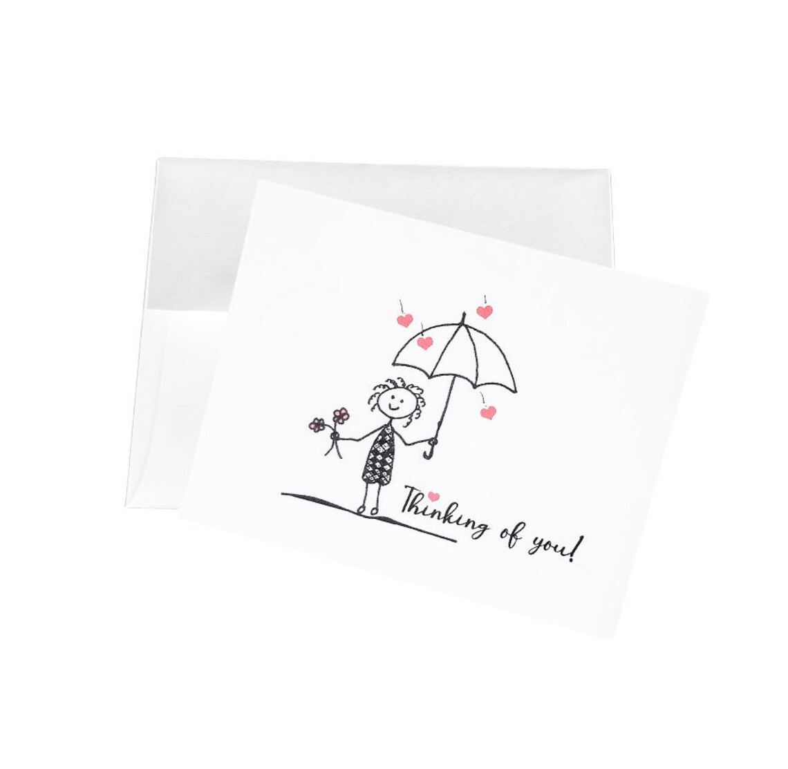 Blank Note Cards Set Of 8 Two Of Each Design With White Etsy