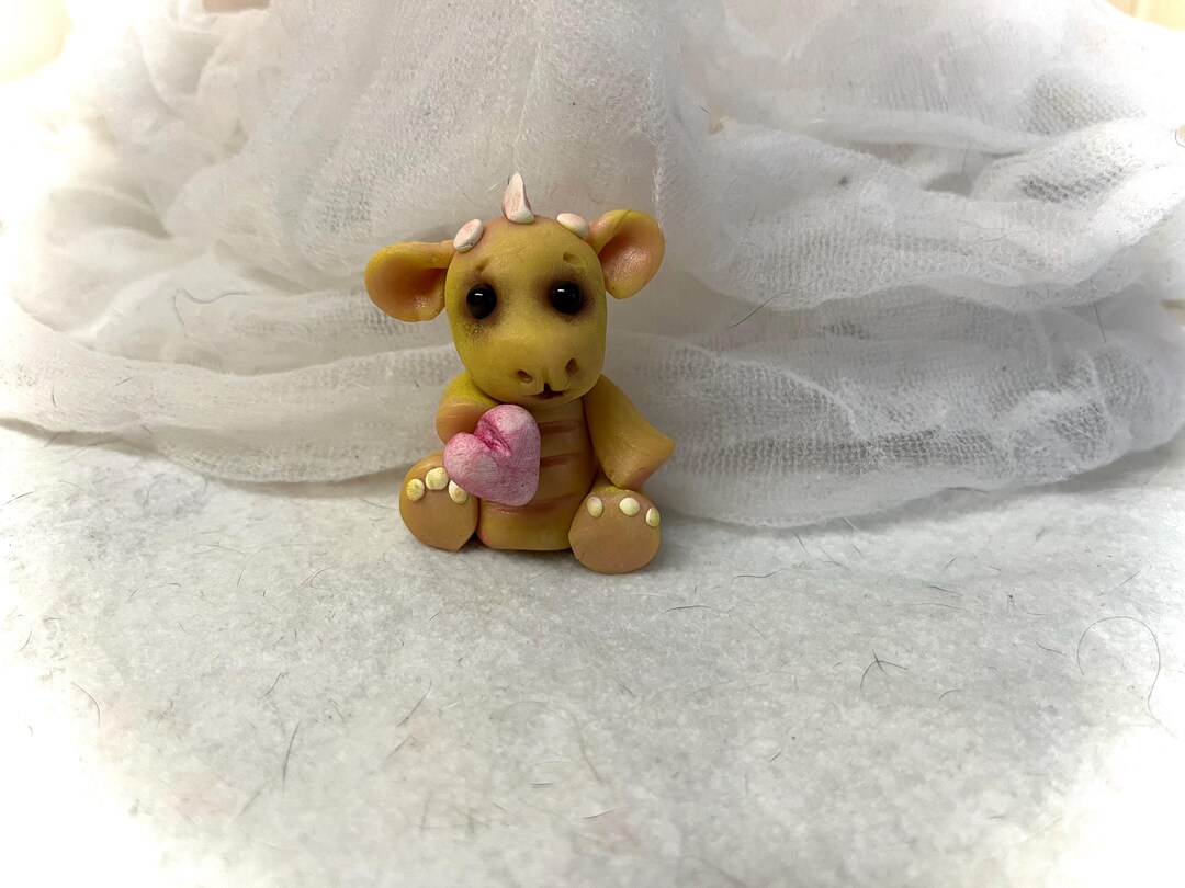 Polymer Clay Baby Dragon,hand Sculpted ,fantasy,mystical ,hand Painted ...