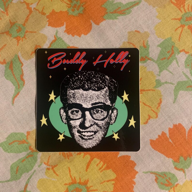 Buddy Holly Sticker - Dishwasher Safe! - Etsy
