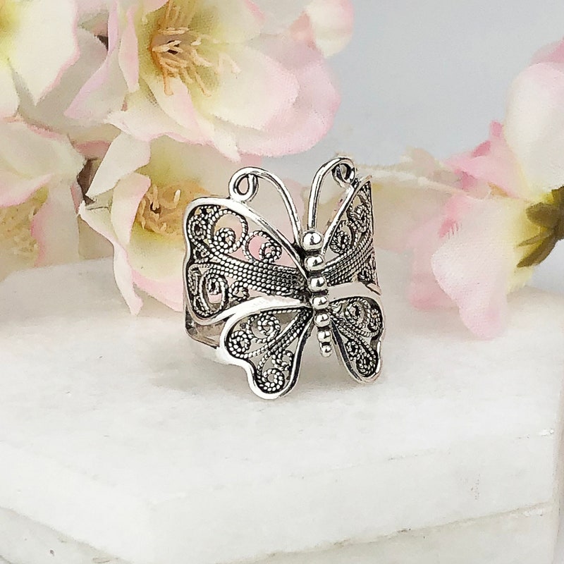 Butterfly Rings - Etsy
