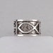 Jesus Fish Silver Wide Band Ring , 925 Sterling Silver Christian Jesus Fish Ring Ichthus Ichthys ...