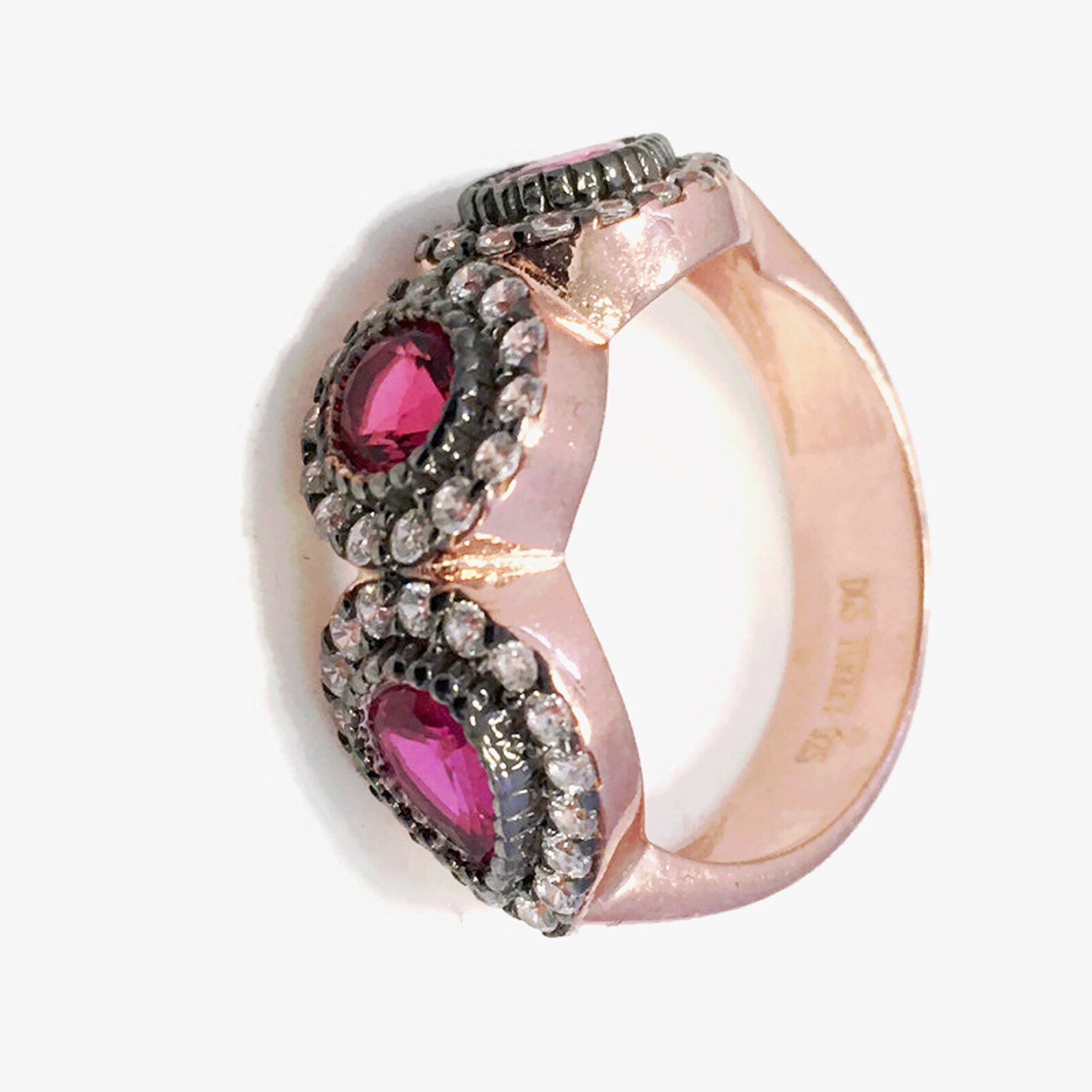 Ruby Silver Ring 925 Sterling Designer Lab Created Ruby and | Etsy