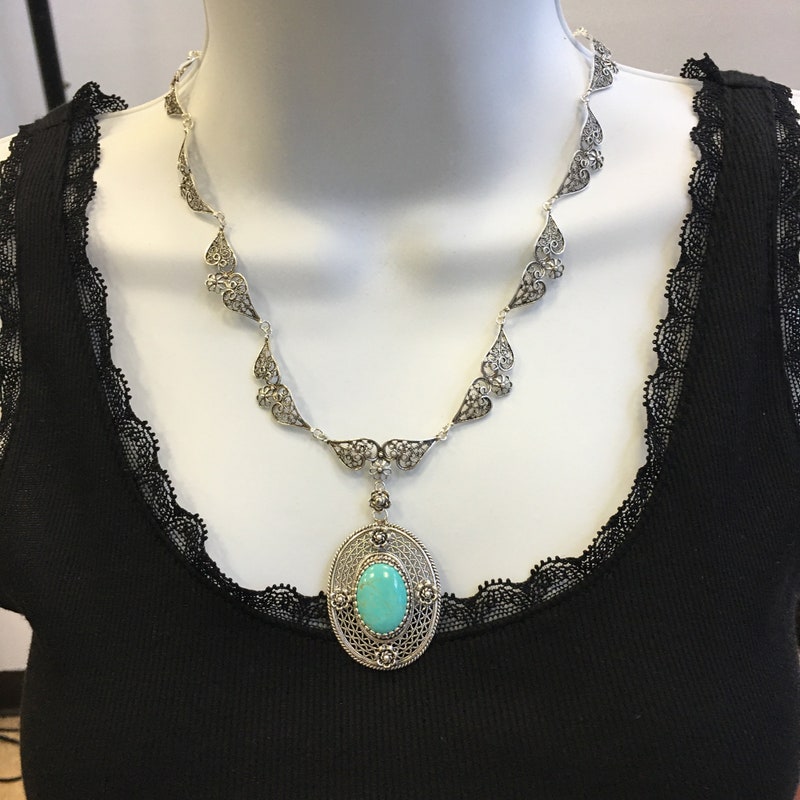 Turquoise Medallion - Etsy