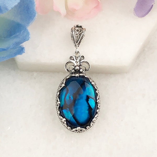 Blue Stone Pendant - Etsy