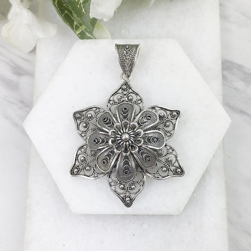 Filigree Pendant - Etsy