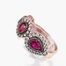 Ruby Silver Ring 925 Sterling Designer Lab Created Ruby and - Etsy