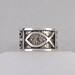 Jesus Fish Silver Wide Band Ring , 925 Sterling Silver Christian Jesus ...