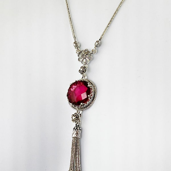 Magenta Necklace - Etsy