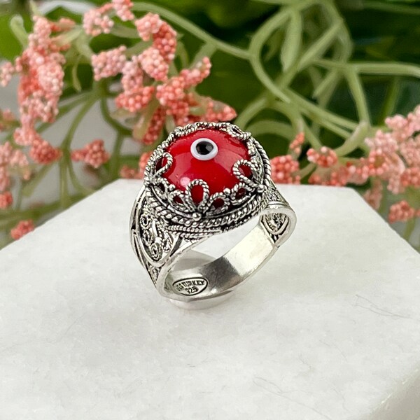 Red Eye Ring - Etsy