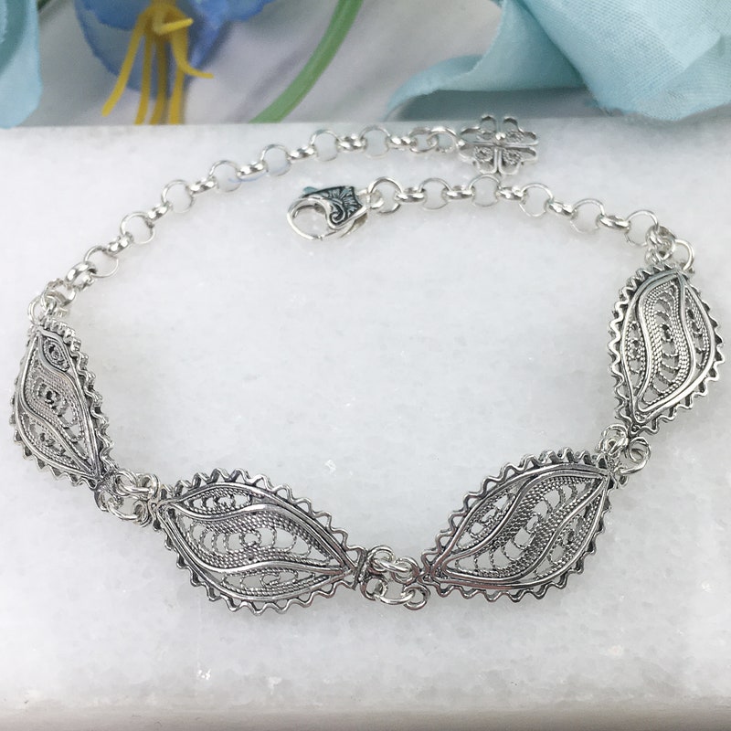 925 Real Silver Bracelet - Etsy