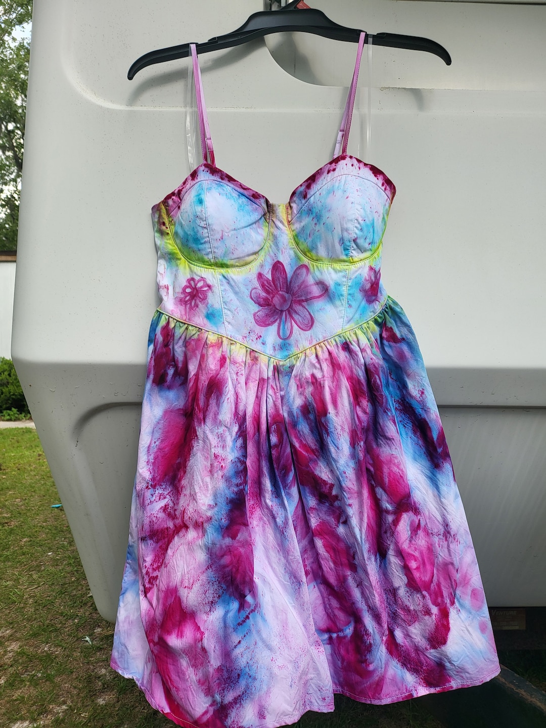 Sun Dress Hand-painted With Dye {you Pick Colors!} - Etsy