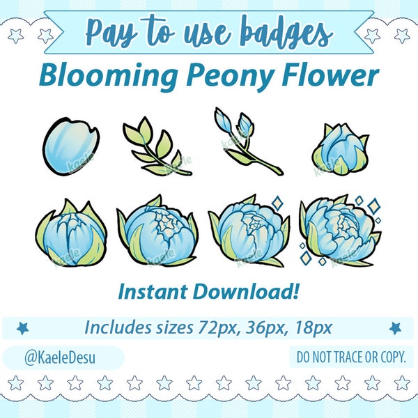 Blue Twitch Badge - Etsy