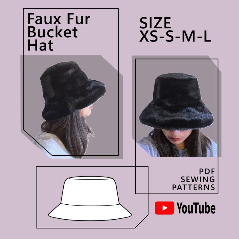 Hat Pattern With Faux Fur - Etsy