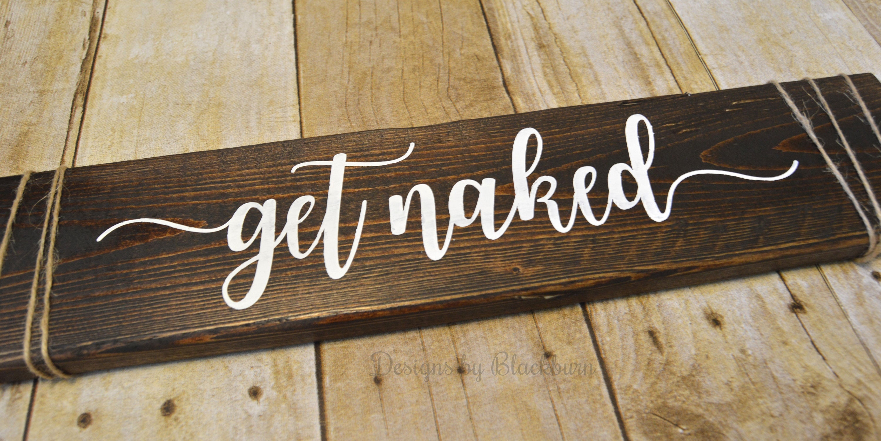 Get Naked Sign/ Bathroom Wall Decor / Spa Sign / Rustic Wooden | Etsy