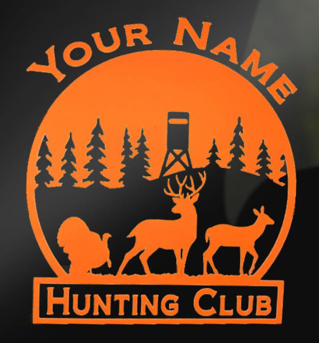Hunting Club / Hunt Club Decal Personalized Buck Doe Turkey and ...