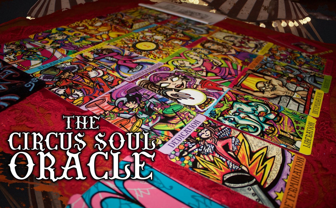 The Circus Soul Oracle with custom hand-painted pouch and | Etsy