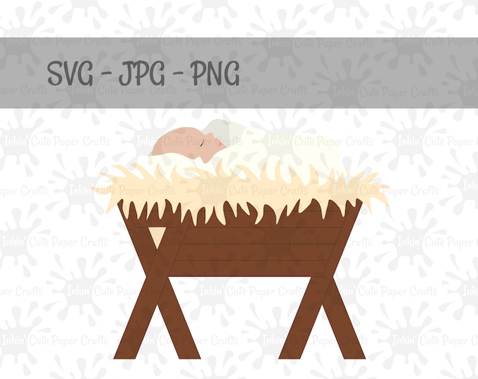 Nativity SVG - Manger Svg - Stable SVG - Christmas Svg - Nativity Clip ...