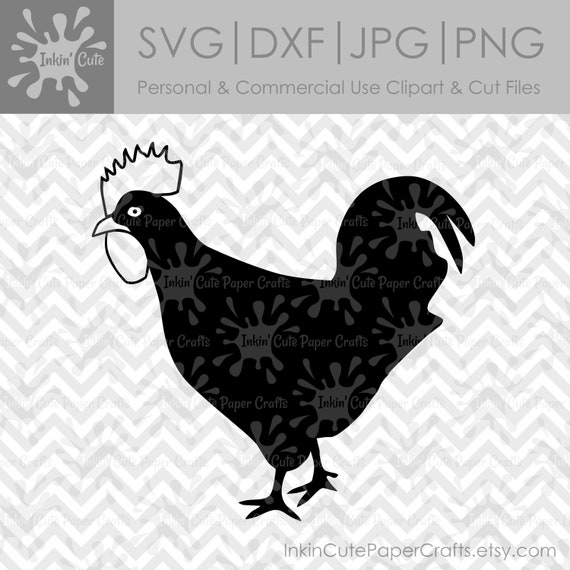 Silueta de gallo SVG Gallo SVG Gallo Clip Art SVG Gallo | Etsy