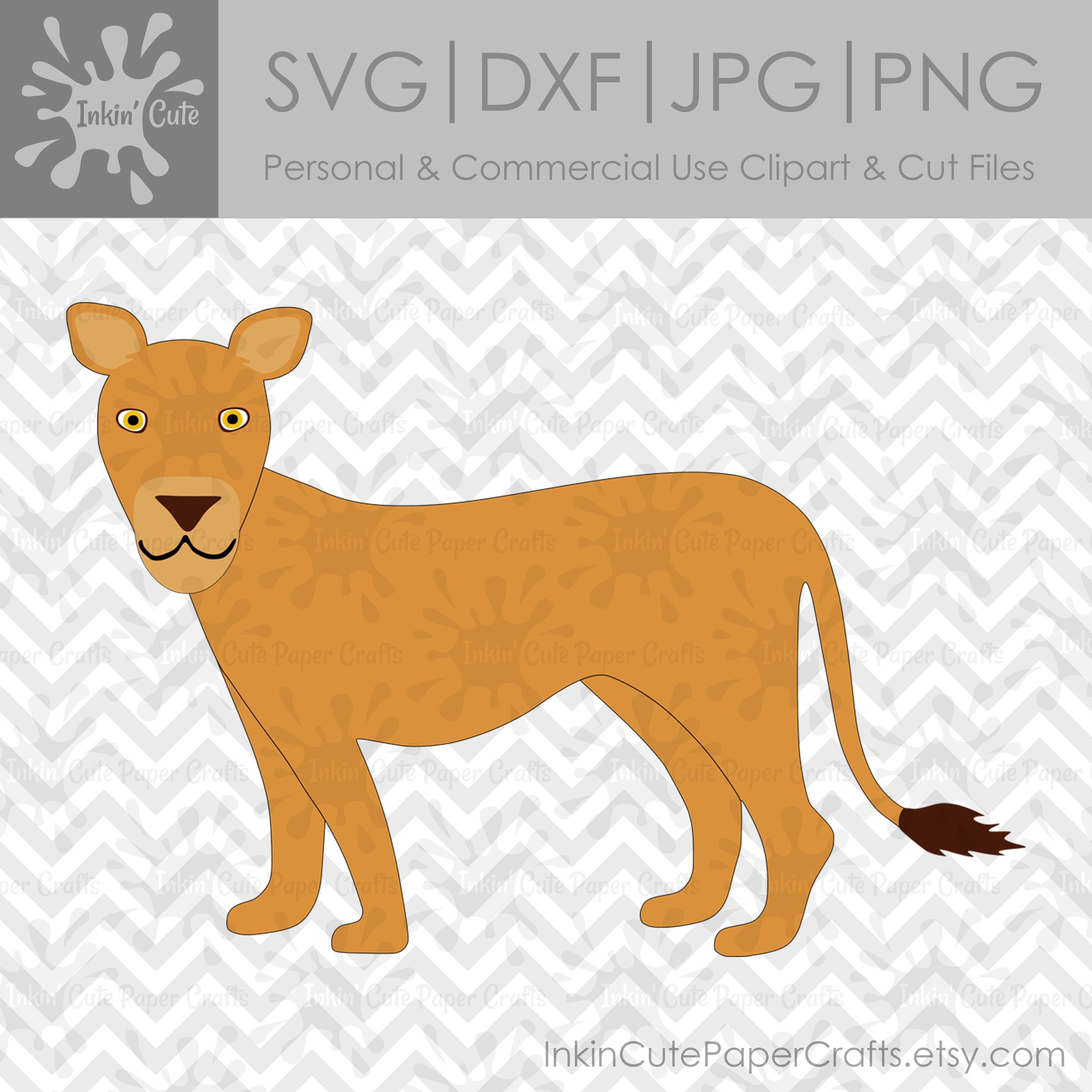Lioness SVG, Lion Clipart, Lion SVG, Lion Clip Art, Lion Cut File, SVG ...