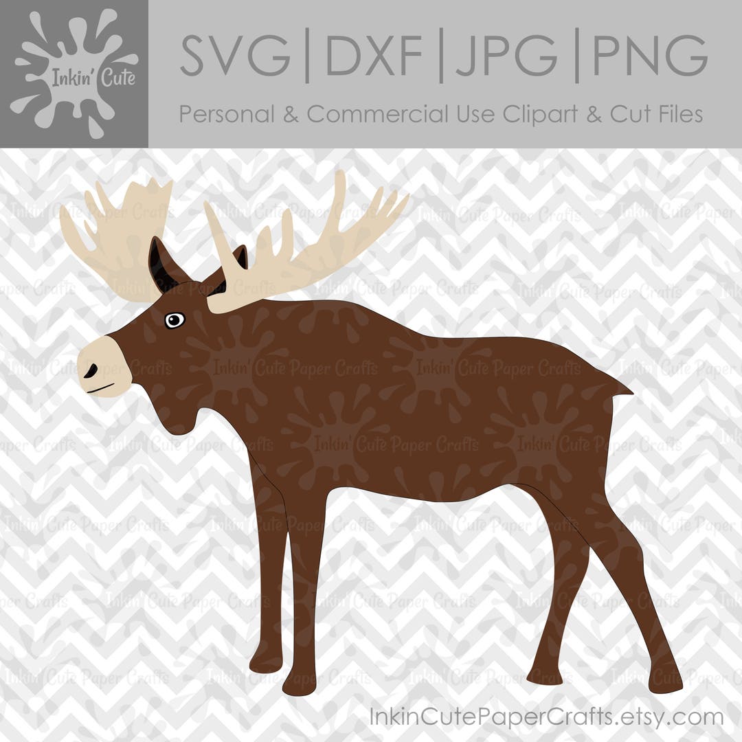 Moose SVG, Moose Clipart, Woodland SVG, Woodland Animals SVG, Forest ...