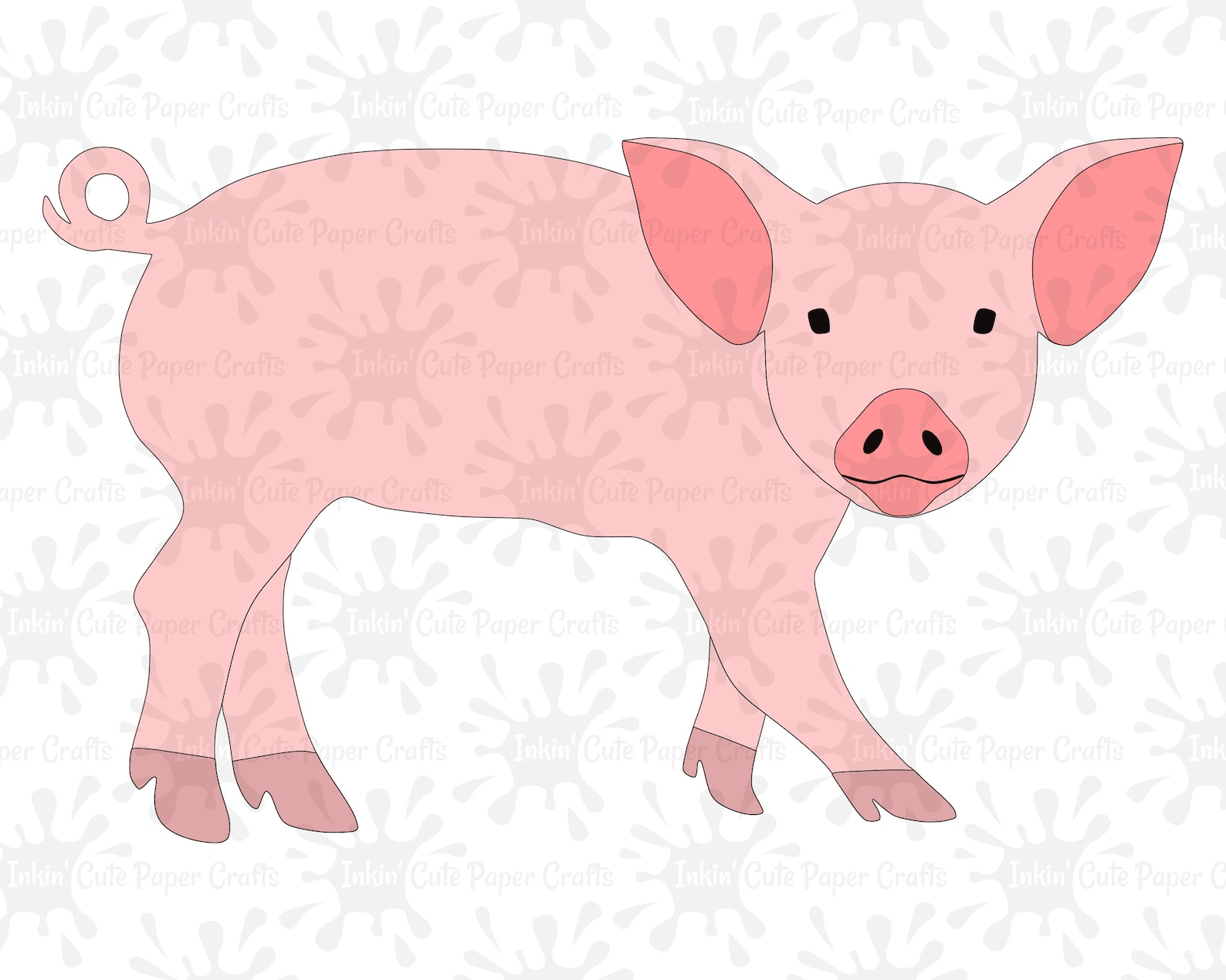 Pig SVG, Pig Clipart, Pig Cut File, Pig SVG Files, Pig Clip Art, SVG ...