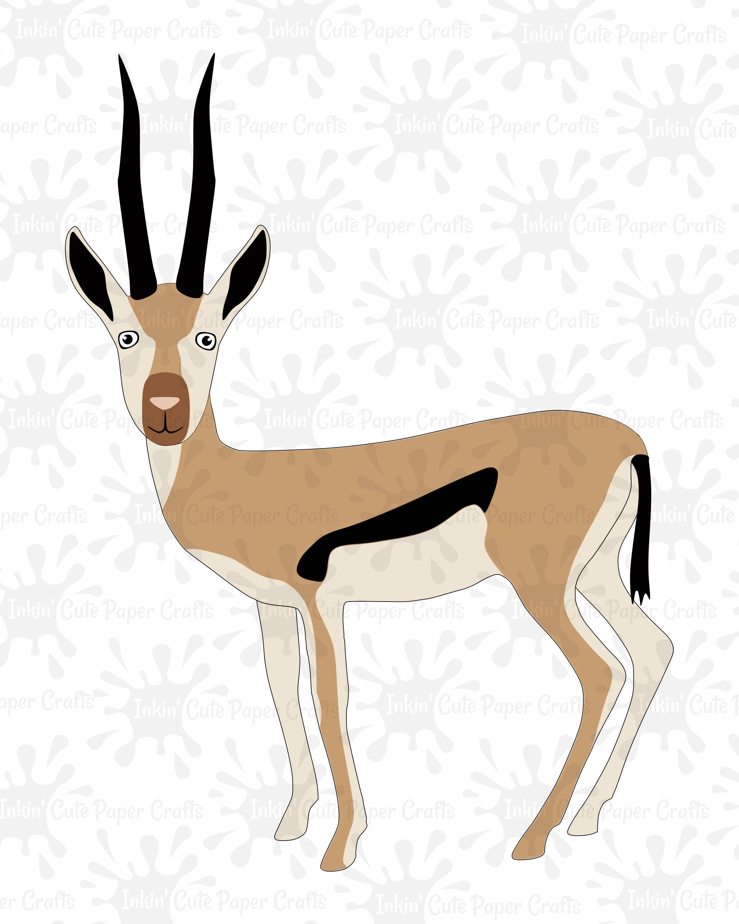 Gazelle SVG, Gazelle Clipart, Safari Animal Clipart, Safari Animals SVG ...