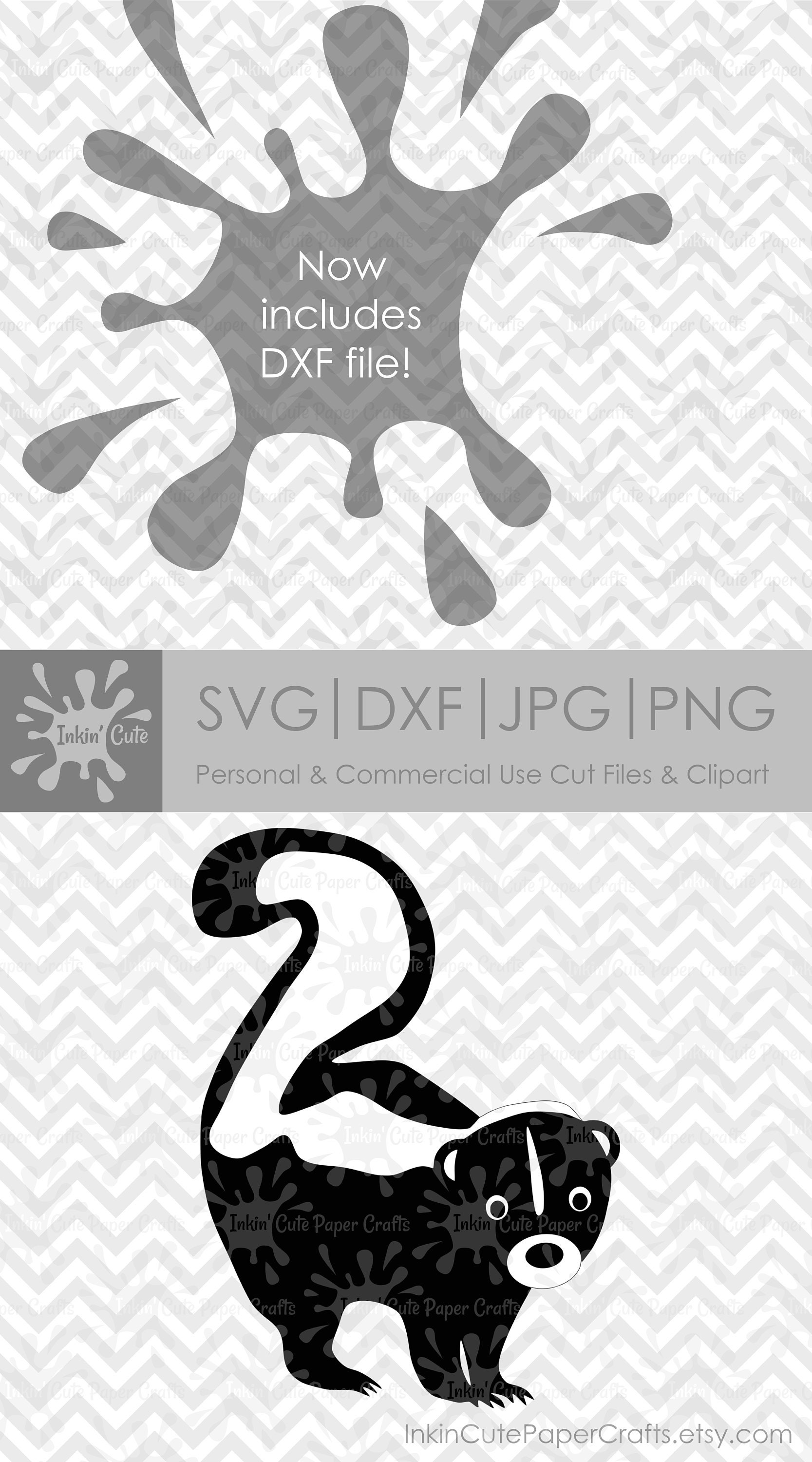 Skunk SVG, Skunk Clipart, Woodland Animal Clipart, Woodland Animals SVG ...