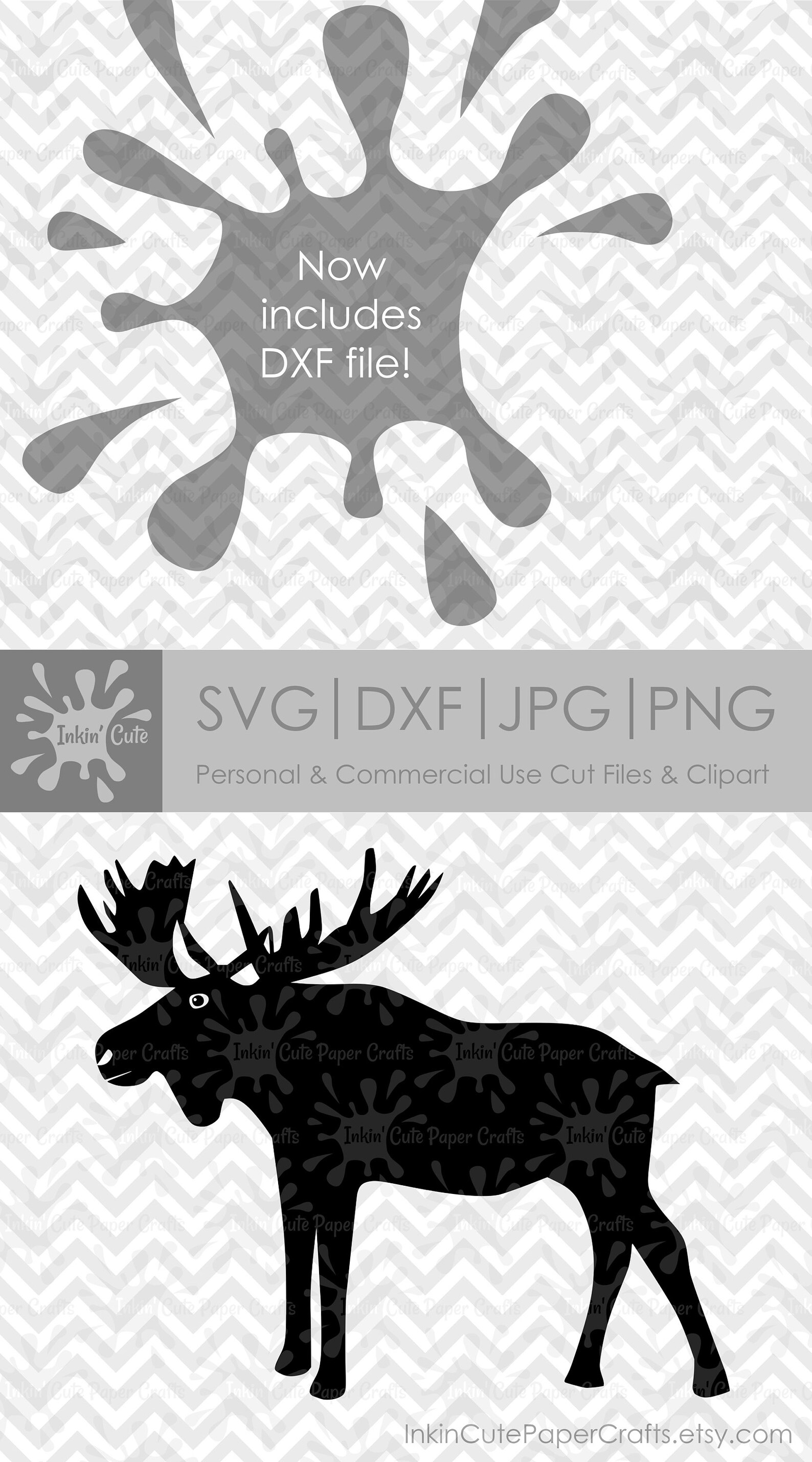 Moose SVG Moose Clipart Moose SVG File Moose Clip Art | Etsy