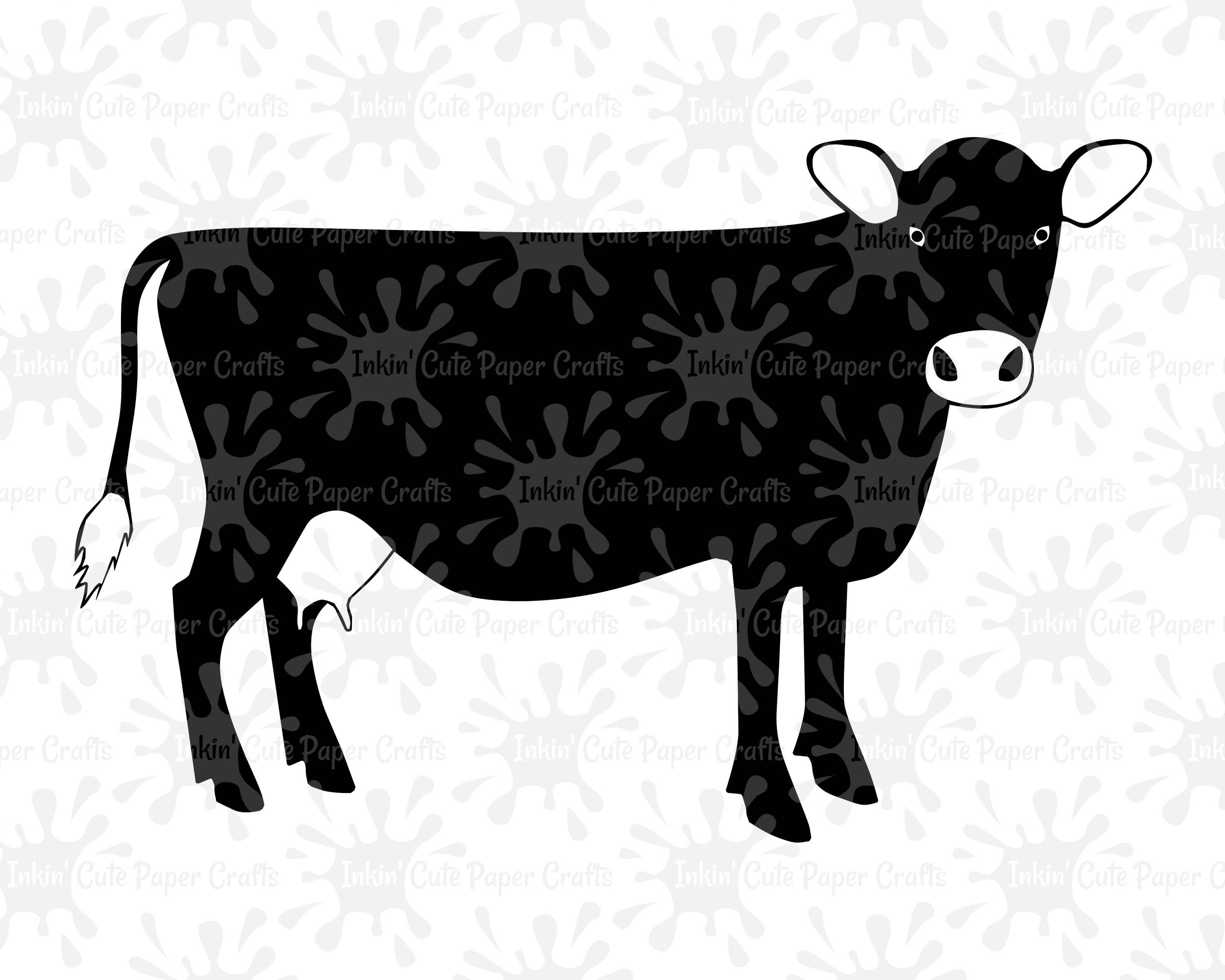 Silueta de vaca SVG, Vaca SVG, Clipart de vaca, Cow Clip Art, Cow Cut ...