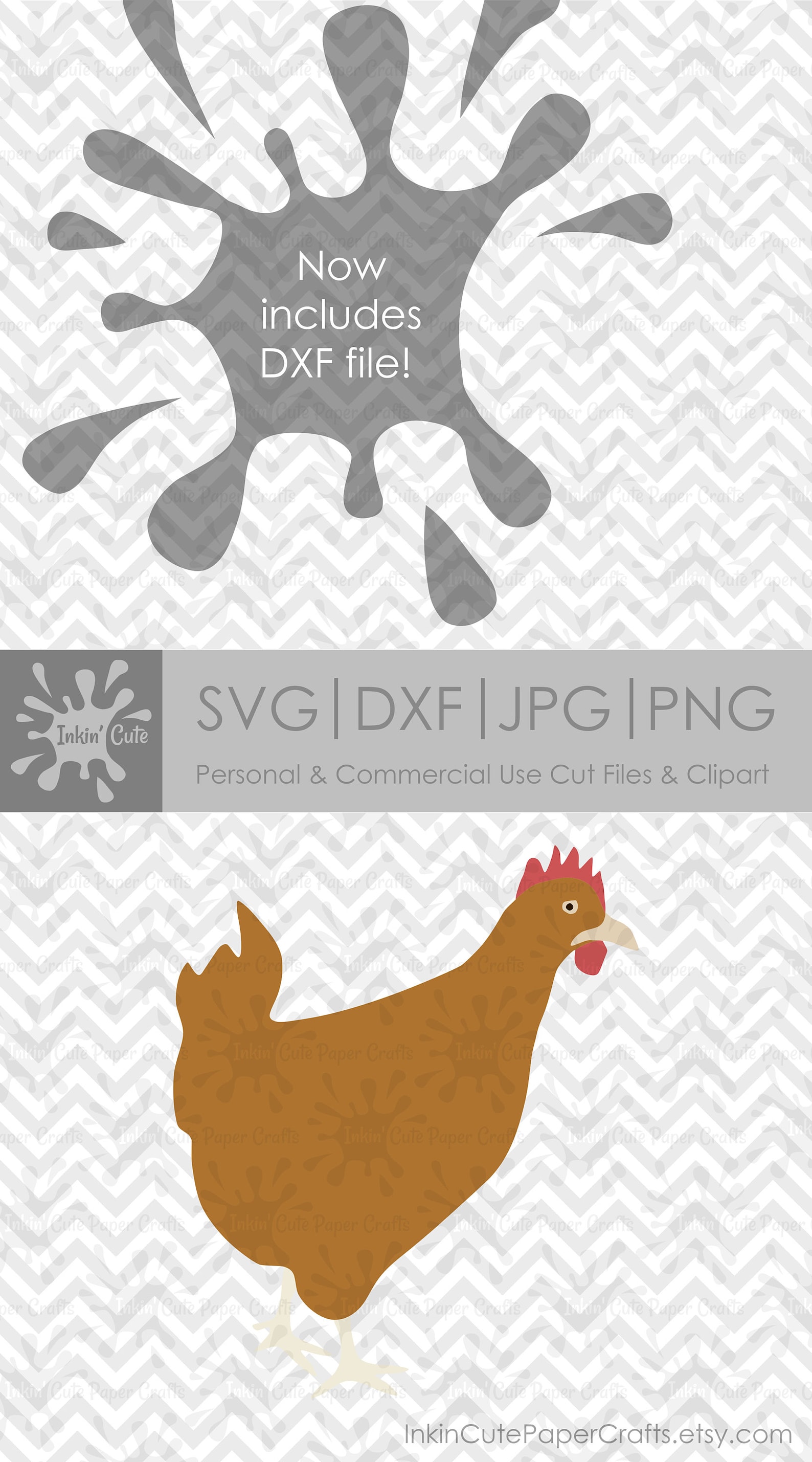 Chicken SVG Chicken Clipart Chicken Cut File Chicken Clip - Etsy