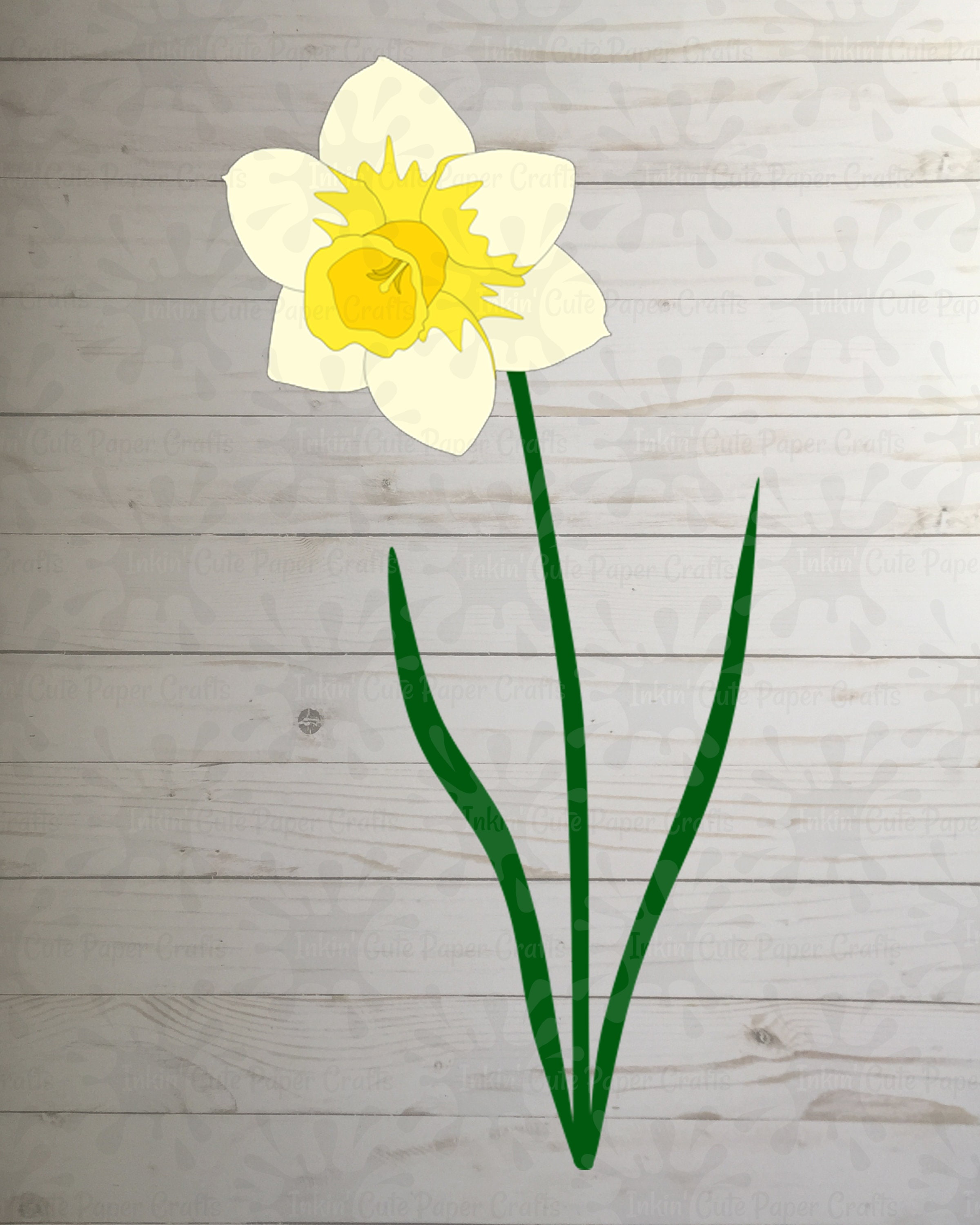 Daffodil SVG, Daffodil Clipart, Flower SVG, Flower Clipart, Flower Clip ...