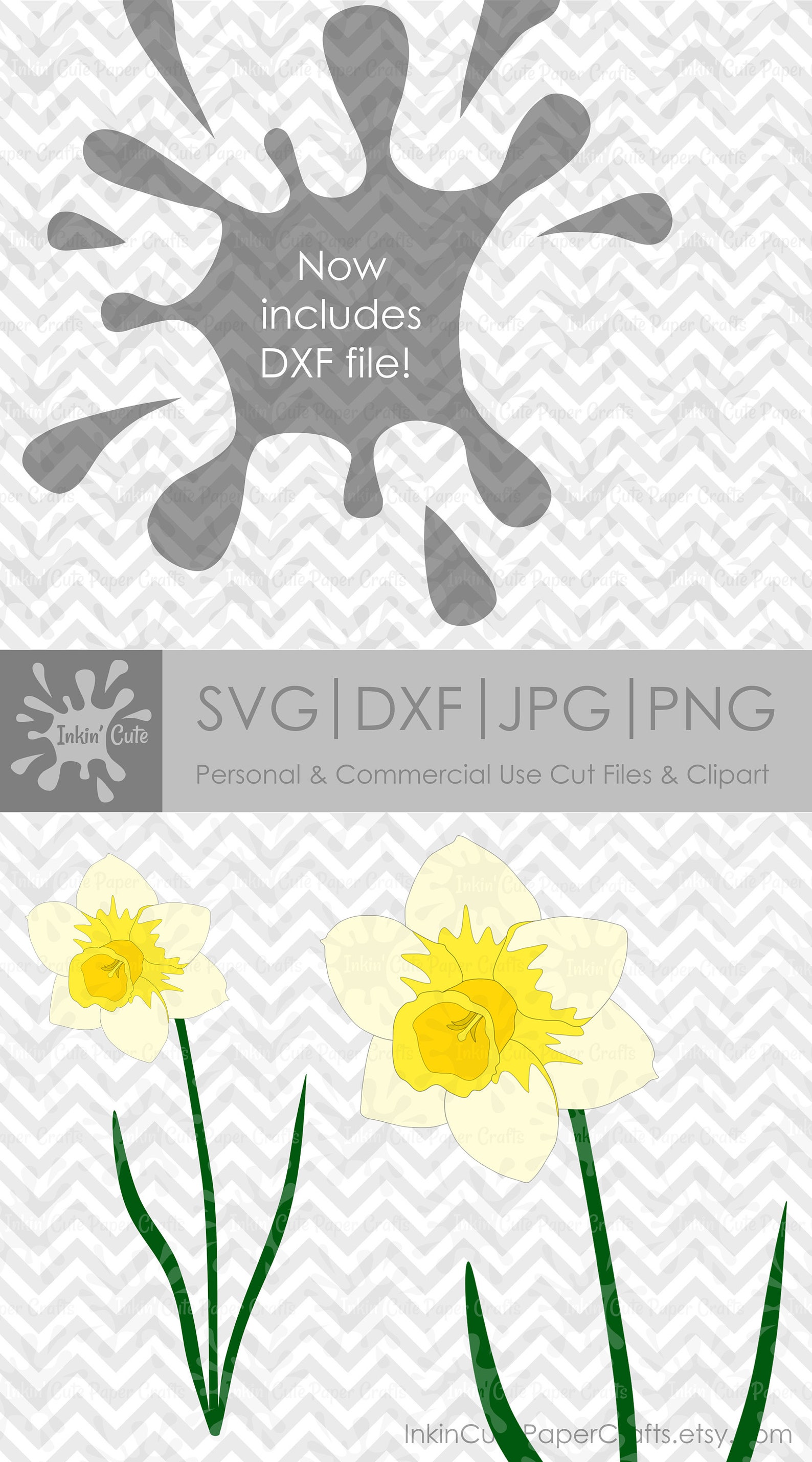 Daffodil SVG, Daffodil Clipart, Flower SVG, Flower Clipart, Flower Clip ...