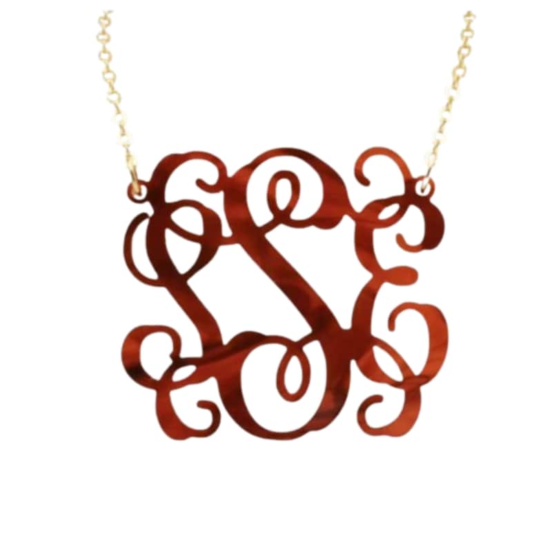 Monogrammed Shell Pendants - Etsy