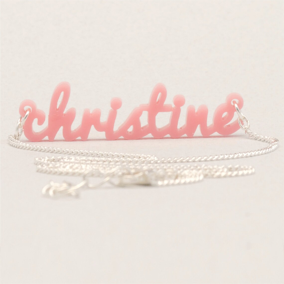 Small Name Necklace Script Necklace Custom Name Necklace - Etsy