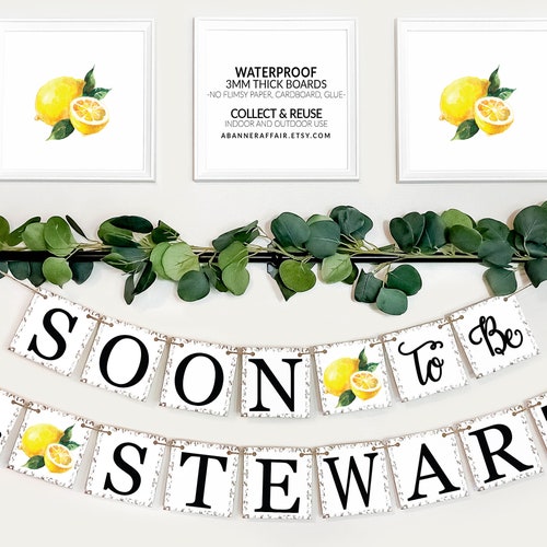 Lemon Bunting Printable Lemon Party Decor Printable Banner | Etsy