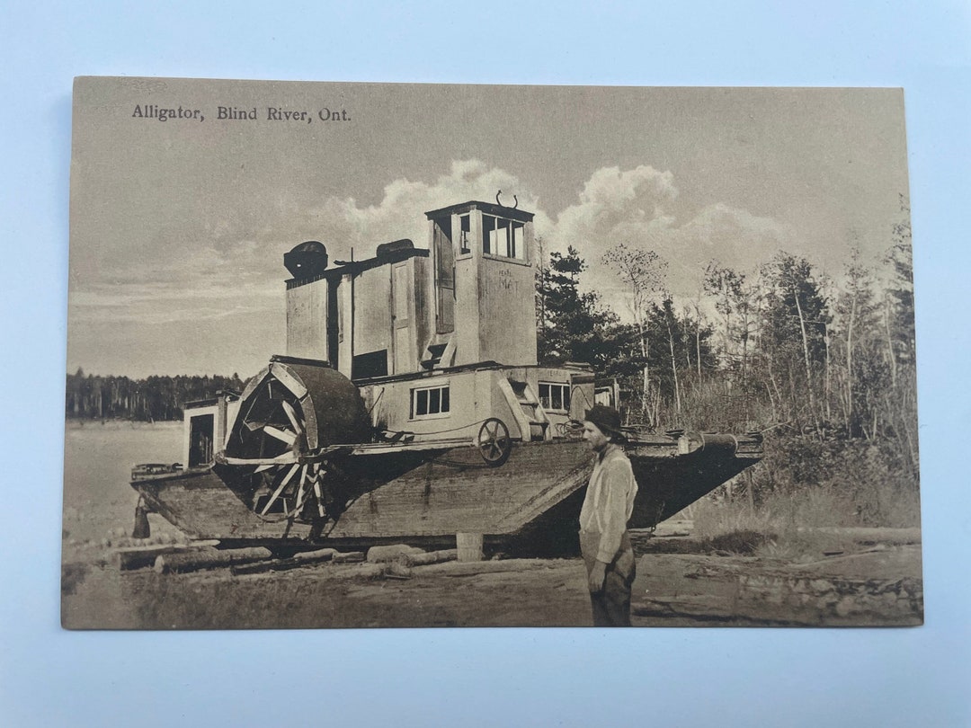Metal Winching Tug Boat, (alligator,) Blind River, Ontario, Canada ...