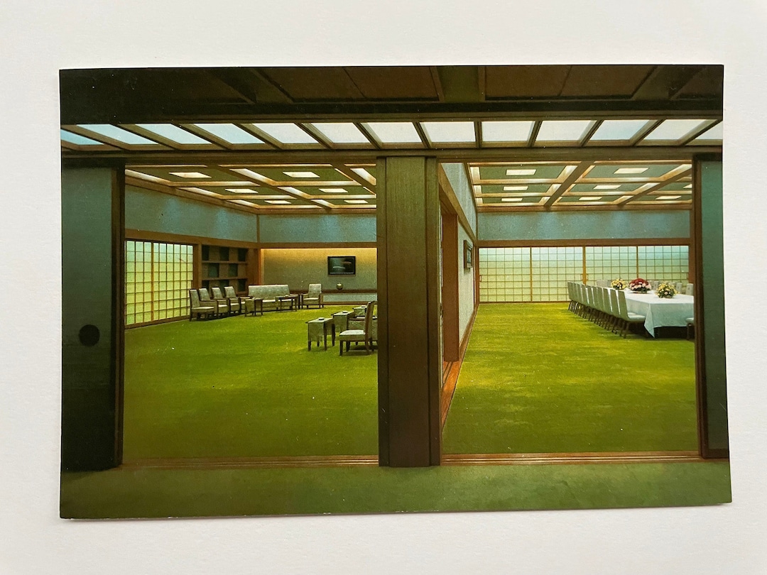 Interior of Rensui Hall, Imperial Palace, Tokyo, Japan, Vintage ...
