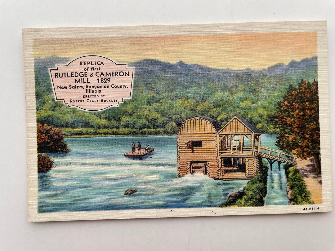 Replica of the First Rutledge and Cameron Mill, New Salem, Illinois ...