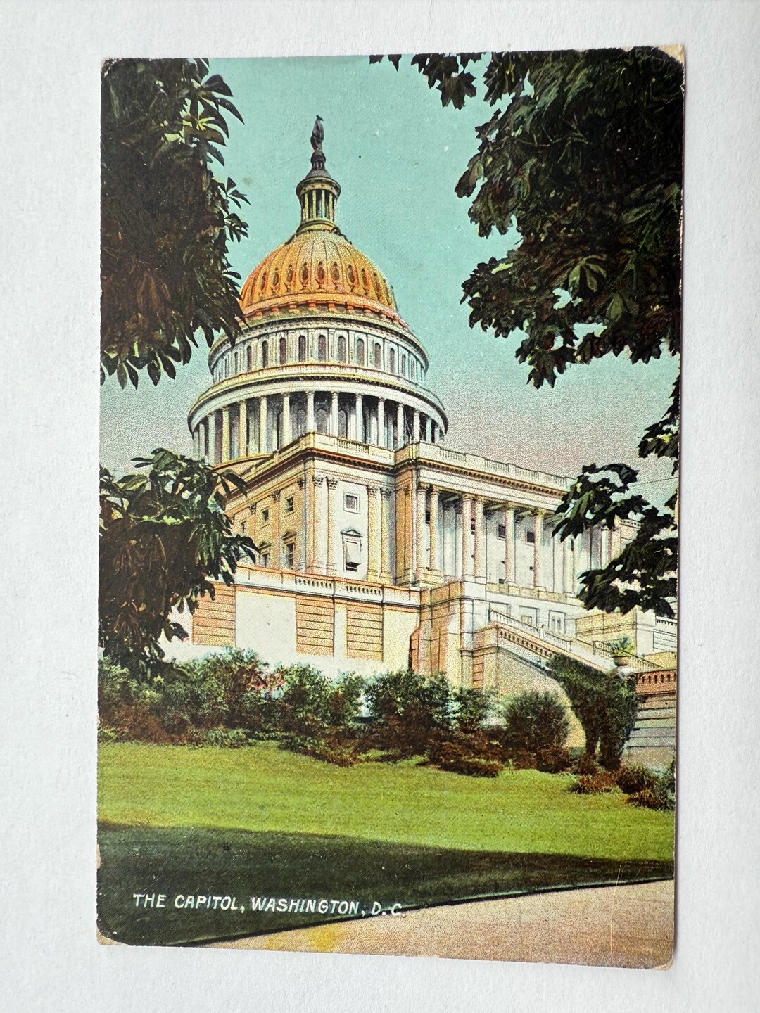 Pair of United States Capitol Building, Washington DC, Vintage ...