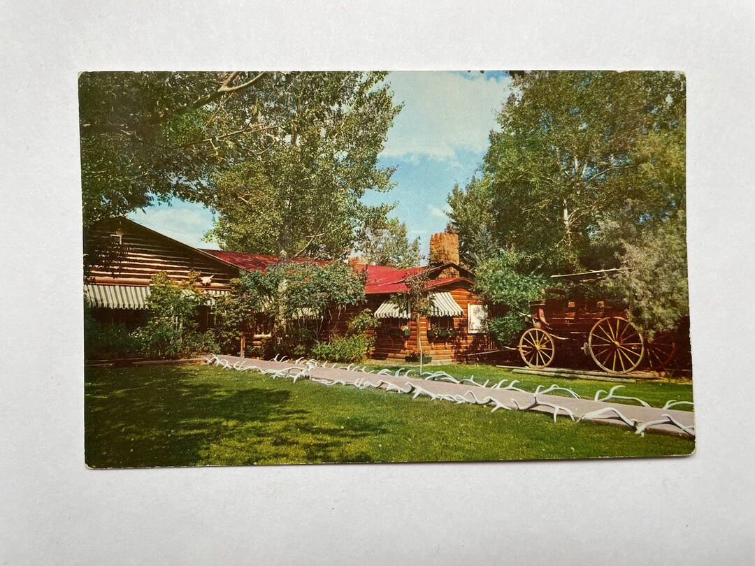 The Courtyard of the Buffalo Bill Museum, Cody, Wyoming, Vintage ...