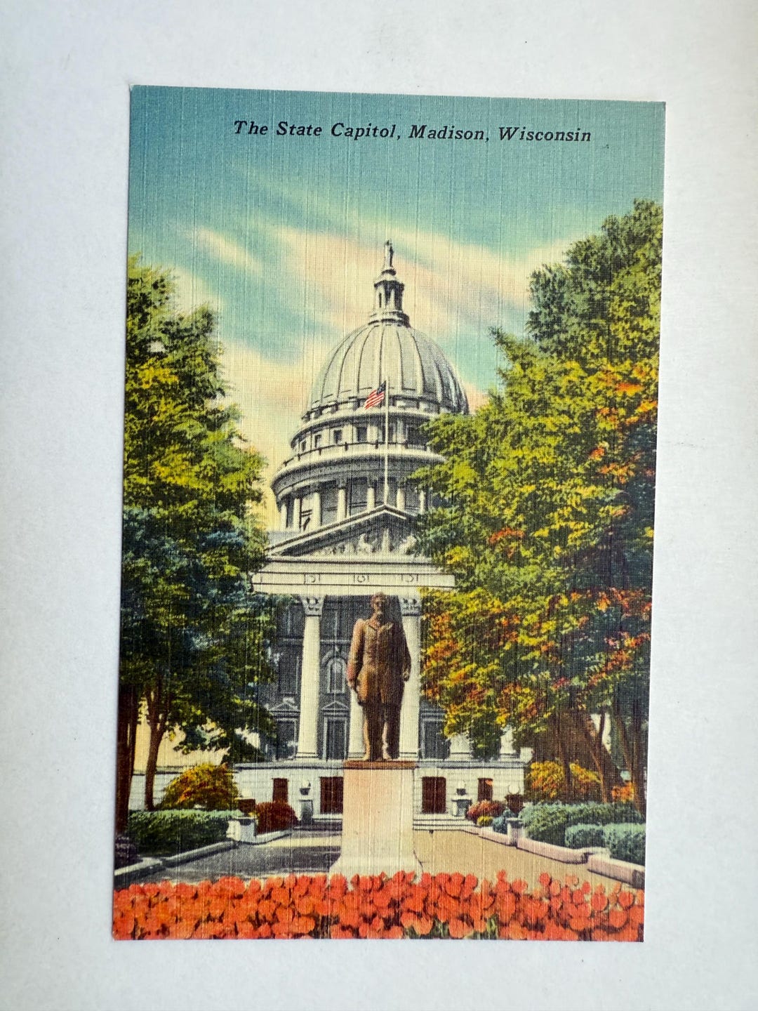 The State Capitol, Madison, Wisconsin, Vintage Linen Postcard - Etsy
