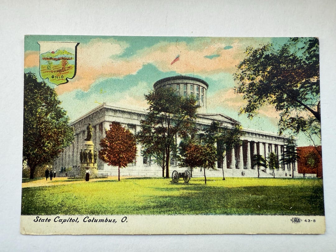 State Capitol, Columbus, Ohio, Vintage Postcard - Etsy