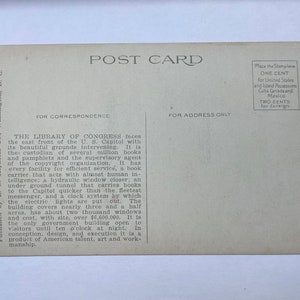 The Library of Congress, Washington DC, Vintage Postcard - Etsy