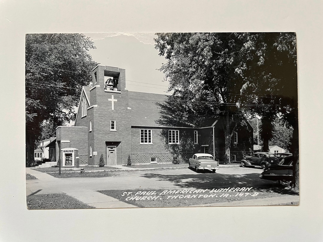 St. Paul American Lutheran Church, Thornton, Iowa, Vintage Photo ...