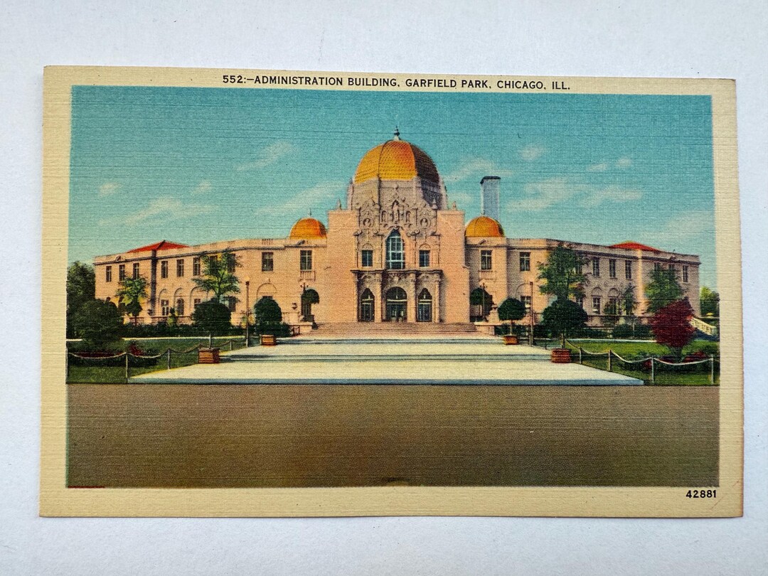 Administration Building, Garfield Park, Chicago, Illinois, Vintage ...