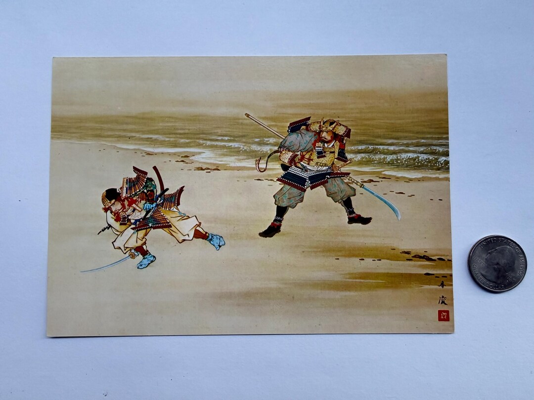 Genpei Battle Picture Scroll: Akuhichibyoe Kagekiyo Pulling the Helmet ...