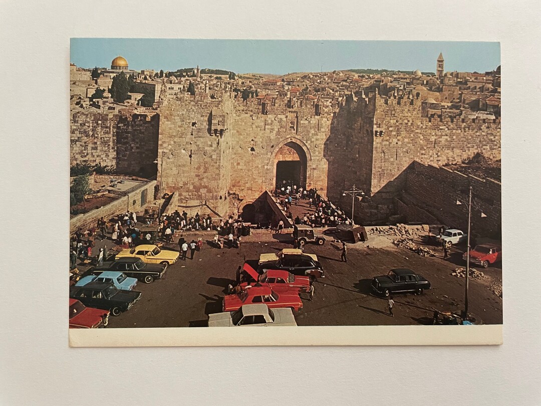 Jerusalem, Israel, Damascus Gate, Vintage Postcard - Etsy