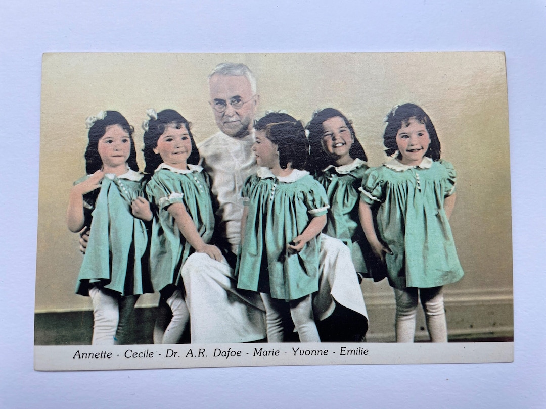 The World Famous Dionne Quintuplets and Dr A.R. Dafoe, North Bay ...