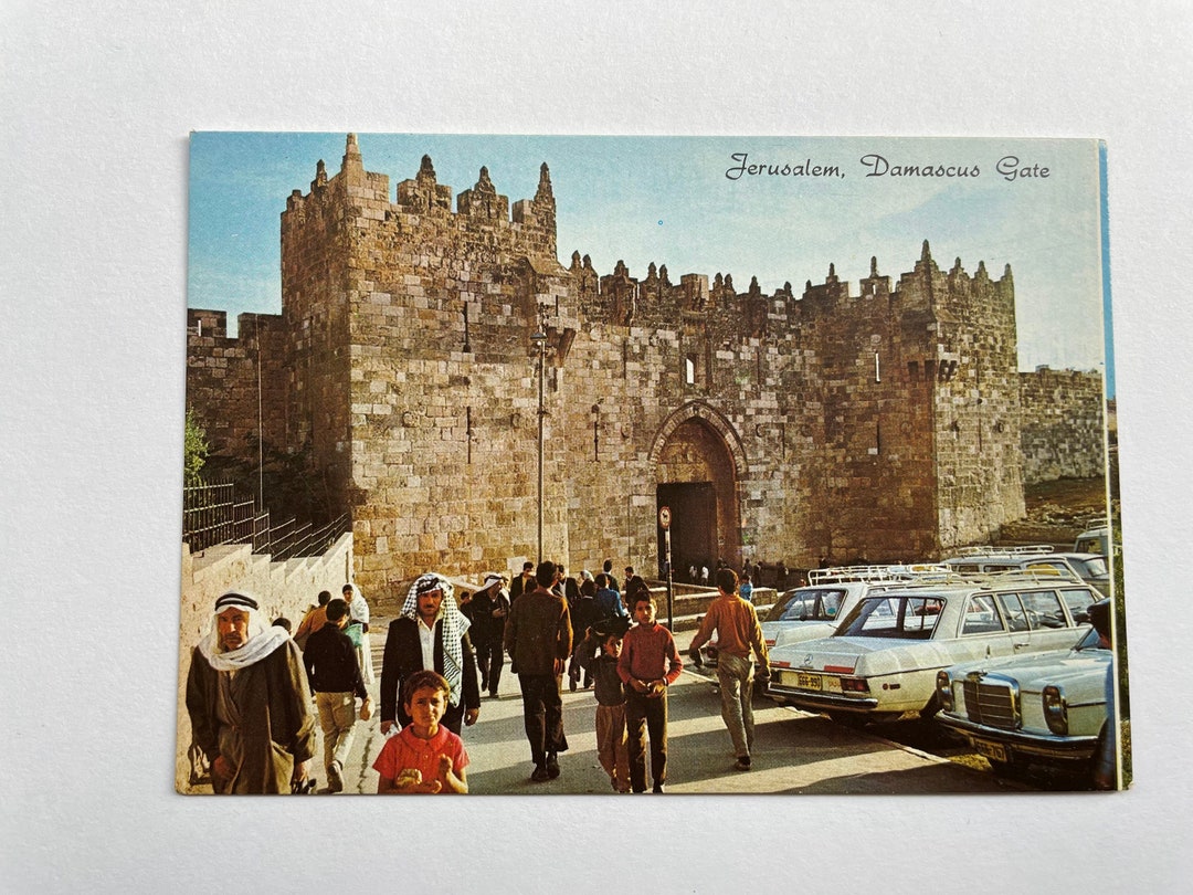 The Damascus Gate, Jerusalem, Vintage Postcard - Etsy
