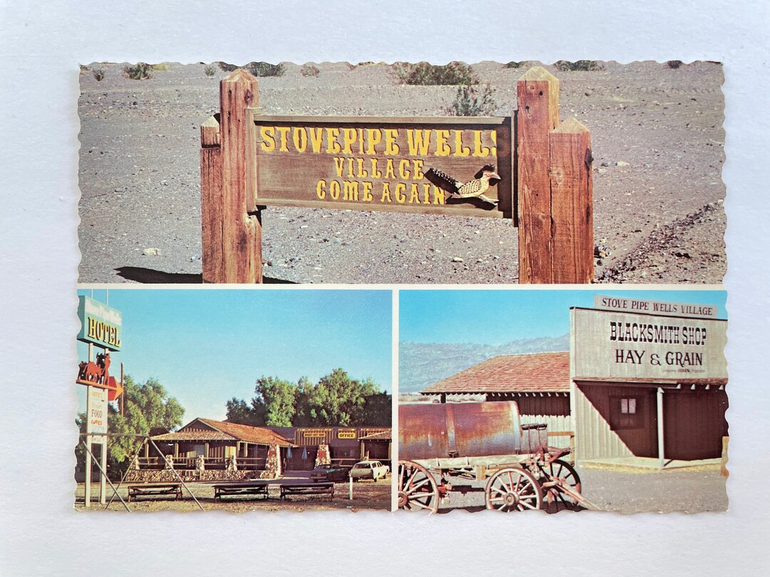 Stovepipe Wells Village, Death Valley National Monument, Vintage ...